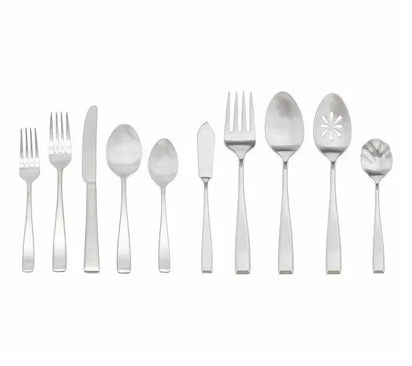 GODINGER Wayland Matte 18/10 Stainless Steel 45-piece Flatware - Silver