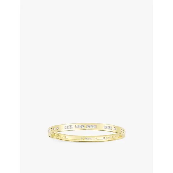 APM MONACO Bonheur Morse Code Bangle - Yellow Gold