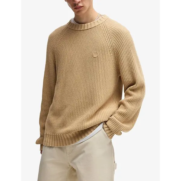 Hugo Logo-patch Cotton-knit Jumper