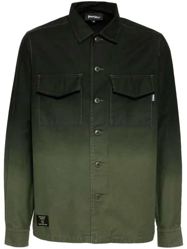 PEACE AND AFTER Cotton Shirt - Green
