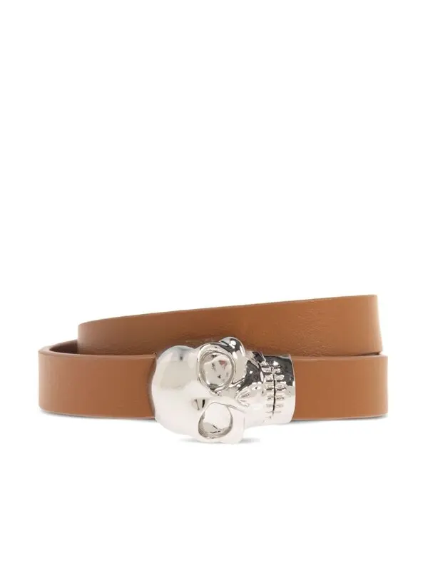 Alexander McQueen Skull Appliqué Bracelet - Silver