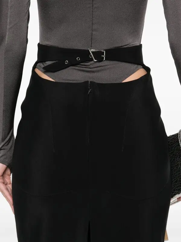 MUGLER Cut-out Midi Skirt