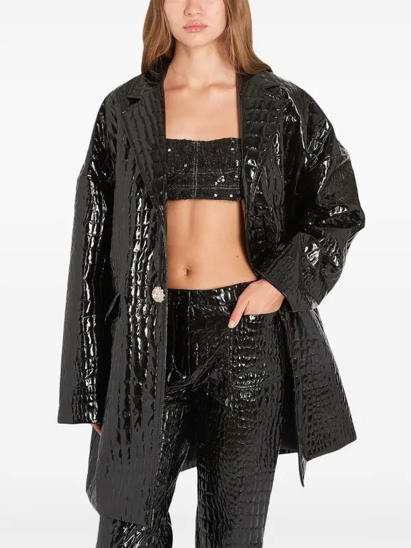 Giambattista Valli Crocodile-embossed Coat