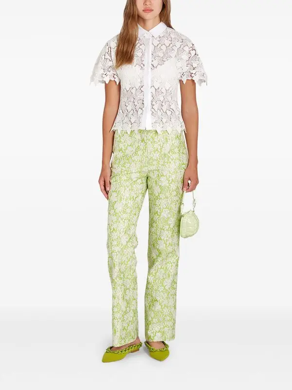 Giambattista Valli Patterned Jacquard Trousers