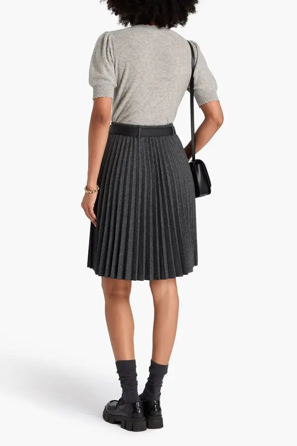 FRAME Pointelle-knit Cashmere Sweater - Light Gray