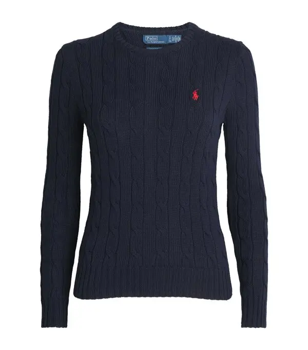 Polo Ralph Lauren Cotton Cable-knit Crewneck Sweater