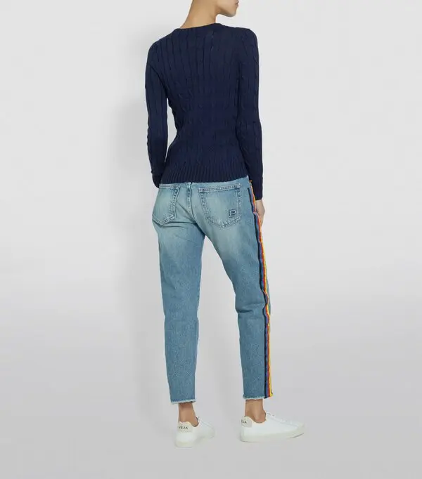 Polo Ralph Lauren Cotton Cable-knit Crewneck Sweater