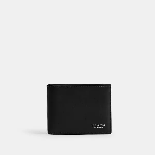 COACH Slim Billfold Wallet - Black