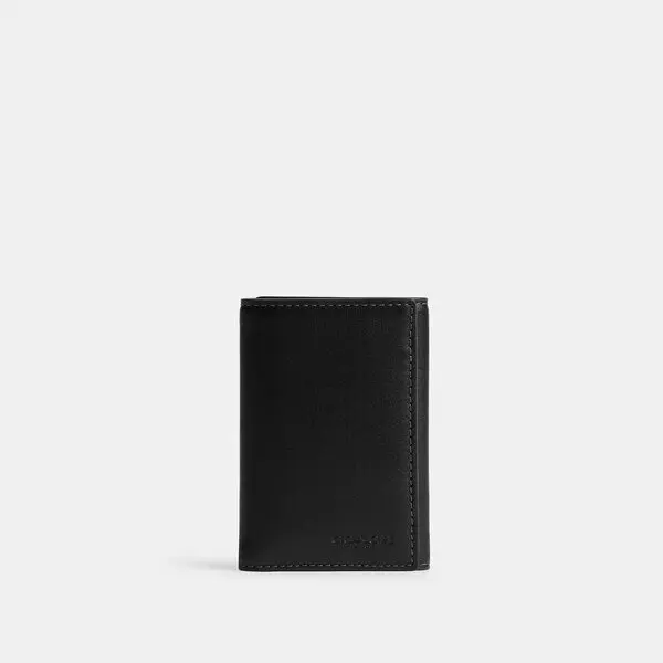 COACH Trifold Wallet - Black
