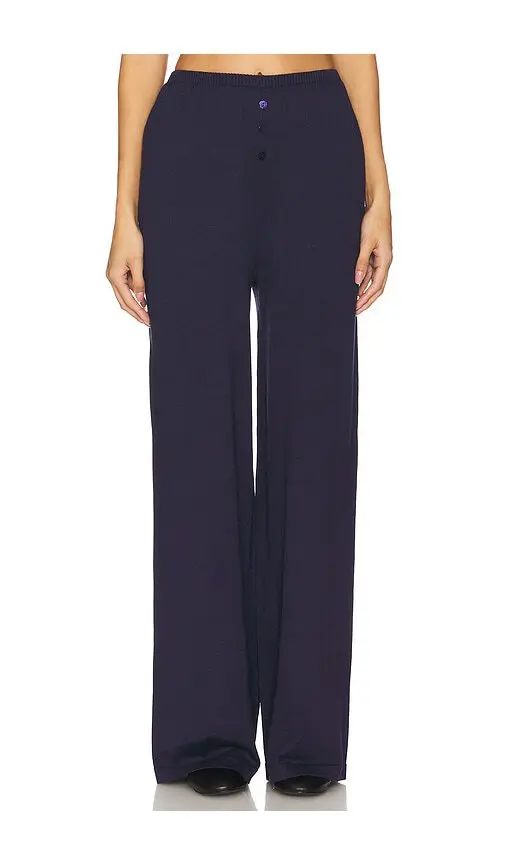 SNDYS. August Button Pants - Navy