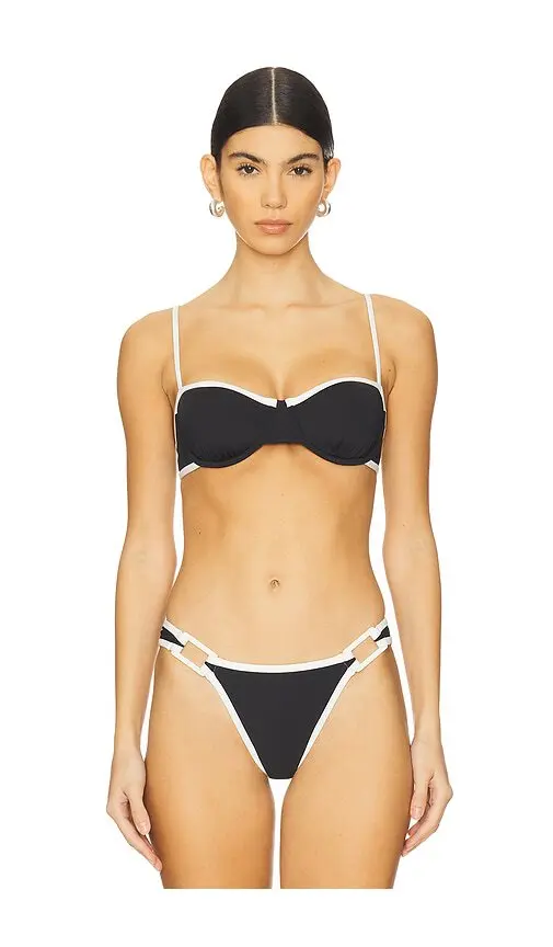 Solid & Striped Jordana Bikini Top - Noir