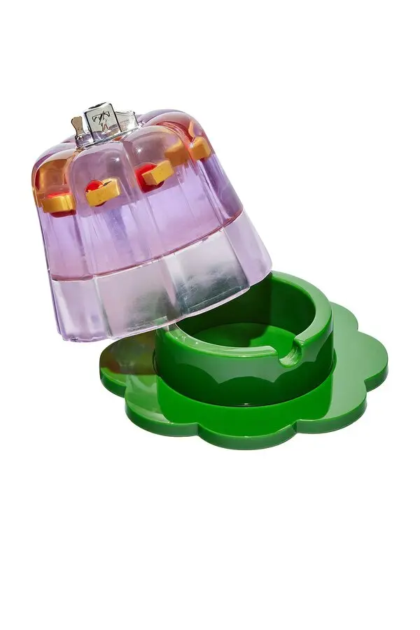 Edie Parker Jelly Tabletop Lighter In Purple