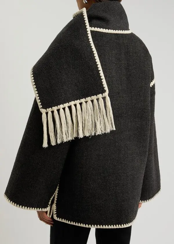 TOTEME Scarf-effect Wool-blend Jacket