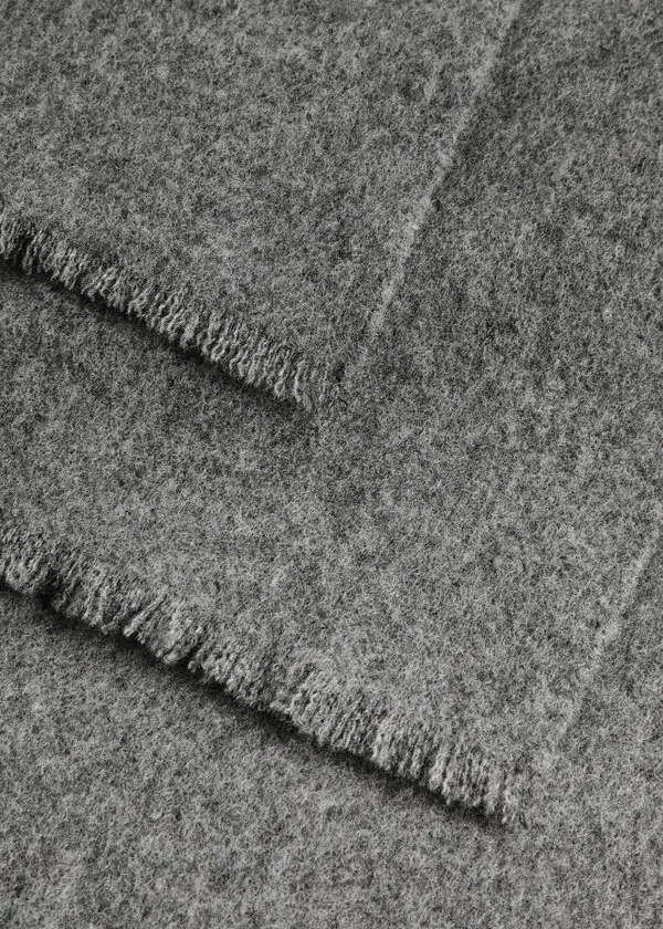 TOTEME Wool Scarf - Light Grey