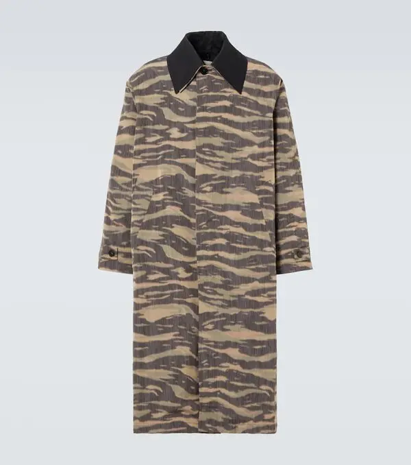 JIL SANDER Camouflage Car Coat - Multicoloured