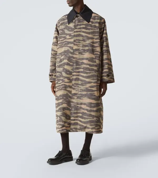 JIL SANDER Camouflage Car Coat