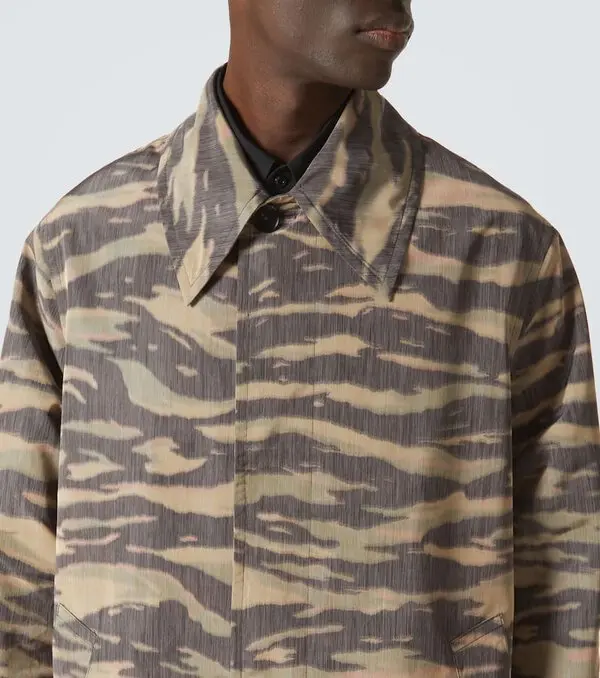 JIL SANDER Camouflage Car Coat
