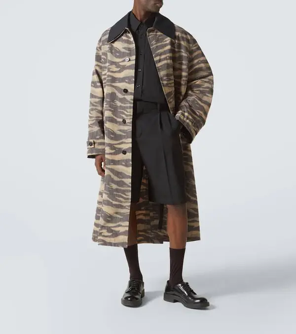 JIL SANDER Camouflage Car Coat