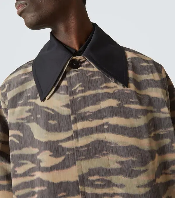 JIL SANDER Camouflage Car Coat
