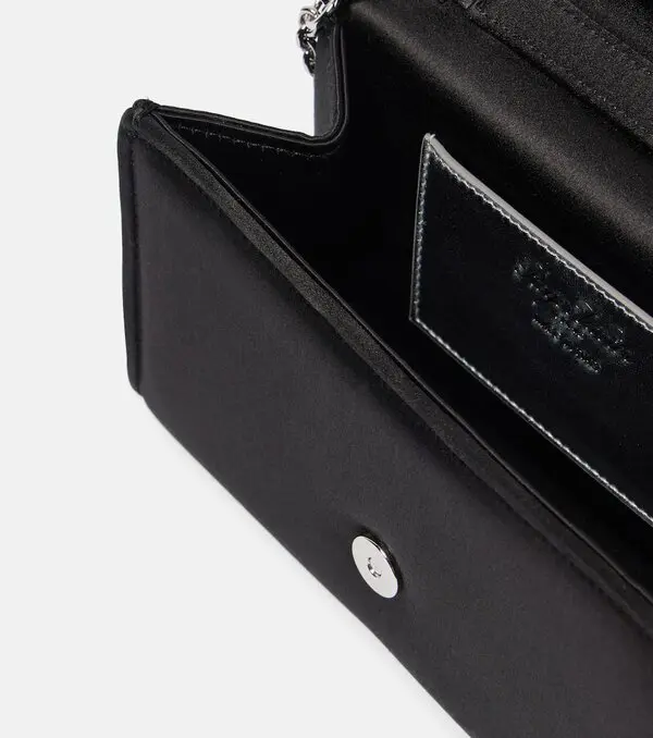ROGER VIVIER Pilgrim Micro Embellished Shoulder Bag - Black