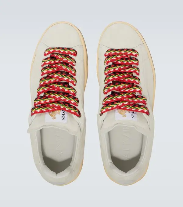 LANVIN Curb Lite Suede Sneakers