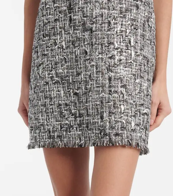 Dolce & Gabbana Tweed Lamé Mini Dress