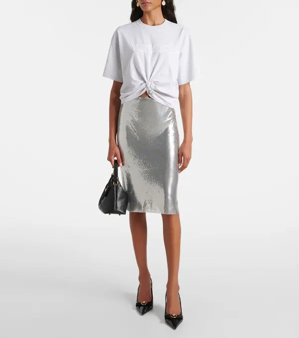 Versace Chainmail Pencil Skirt
