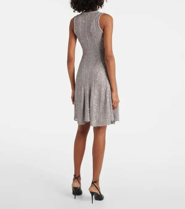 Alaïa Sequined Knitted Minidress