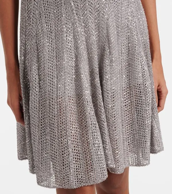 Alaïa Sequined Knitted Minidress