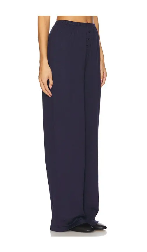 SNDYS. August Button Pants - Navy
