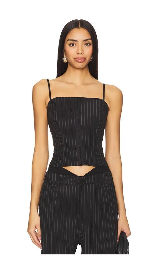 SNDYS. Zadie Corset Top - Black