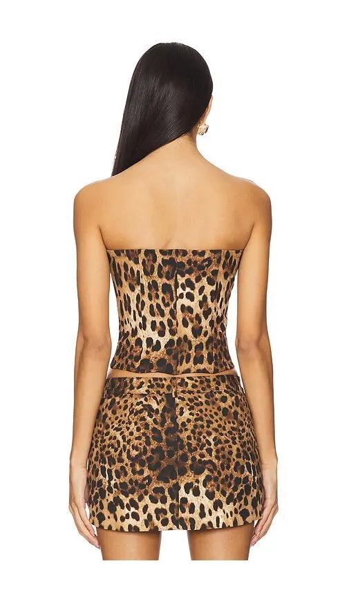 CULTNAKED Killa Bandeau Top Animal Print