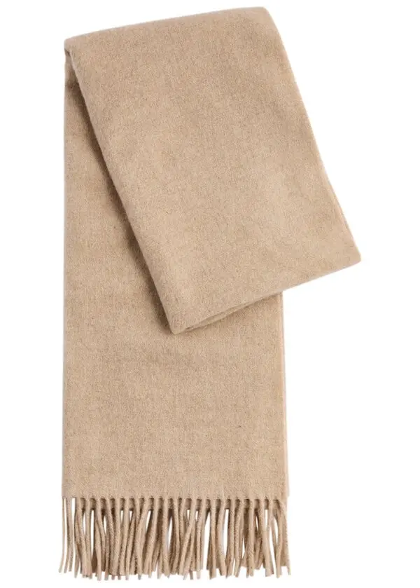TOTÊME Classic Wool Scarf - Beige