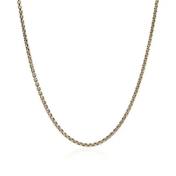 John Hardy Box Chain Necklace 2.7mm - Gold