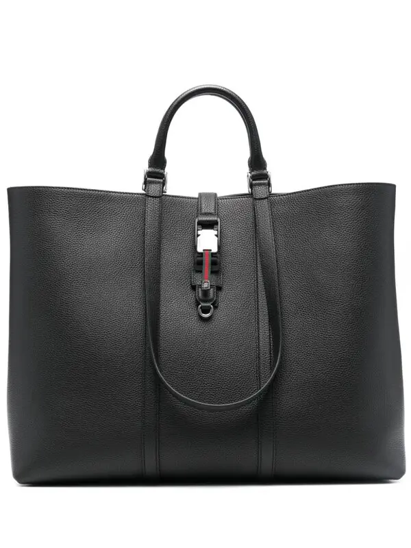 Gucci Web-trim Tote Bag - Black