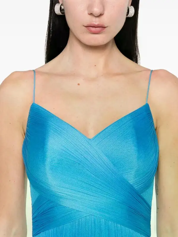 CRISTALLINI Anastasia Sleeveless Maxi Dress - Blue
