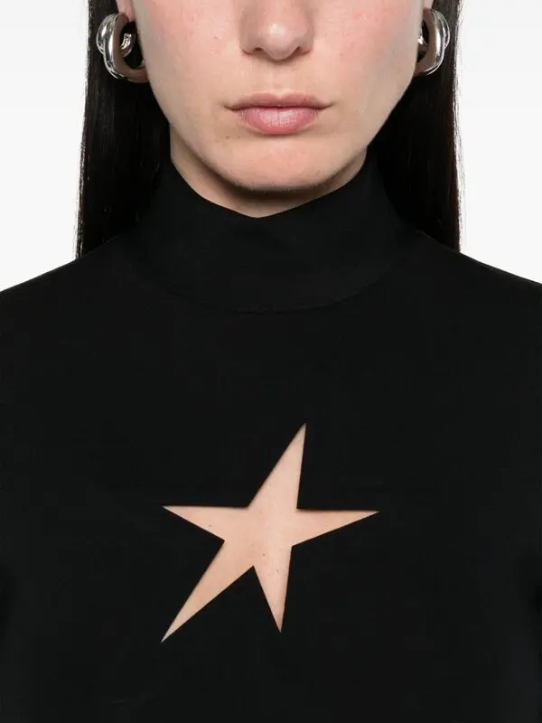 MUGLER Star Top - Black