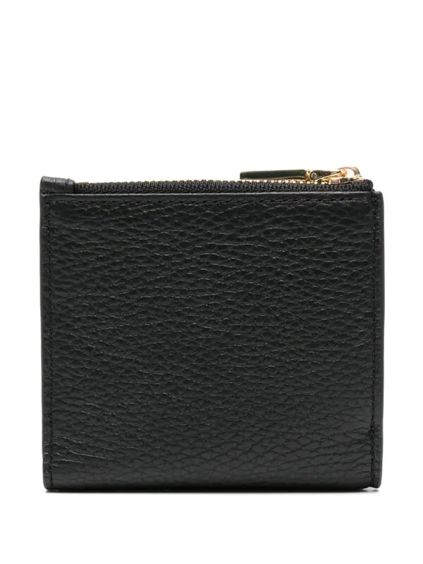 COCCINELLE Small Metallic Soft Wallet - Black