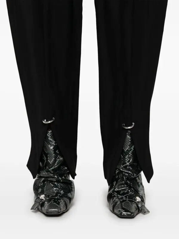 MUGLER Pierced Trousers - Black