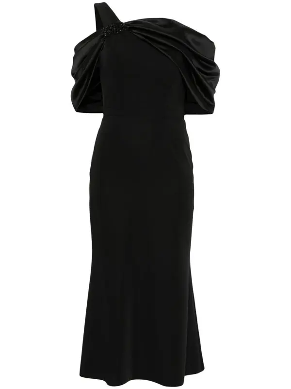 CRISTALLINI Ophelia Midi Dress - Black