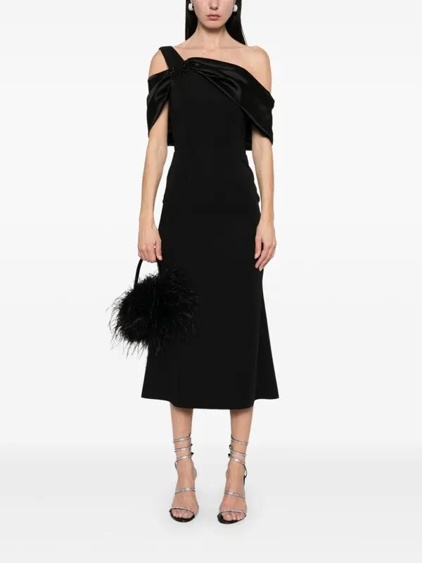 CRISTALLINI Ophelia Midi Dress - Black