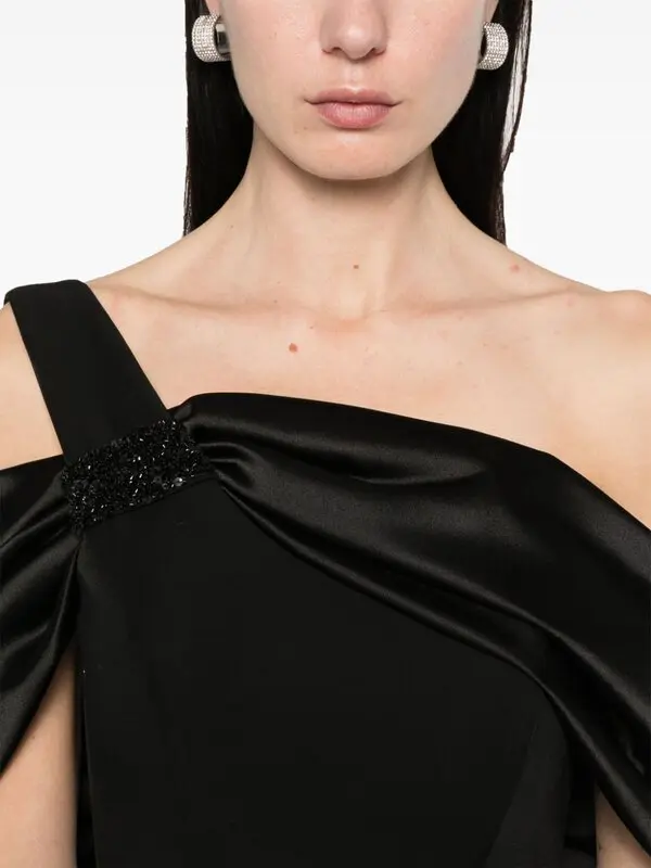 CRISTALLINI Ophelia Midi Dress - Black