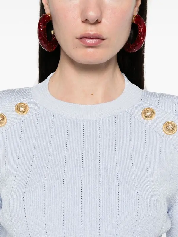 Balmain Button-detailed Sweater