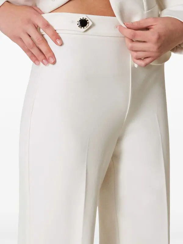 TWINSET Button-detail Wide-leg Trousers