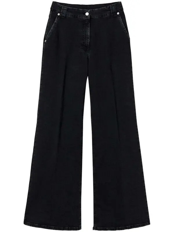 TWINSET Pressed-crease Wide-leg Jeans