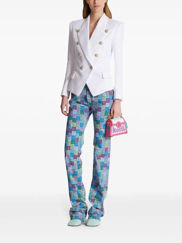 Balmain Double-breasted Blazer - White