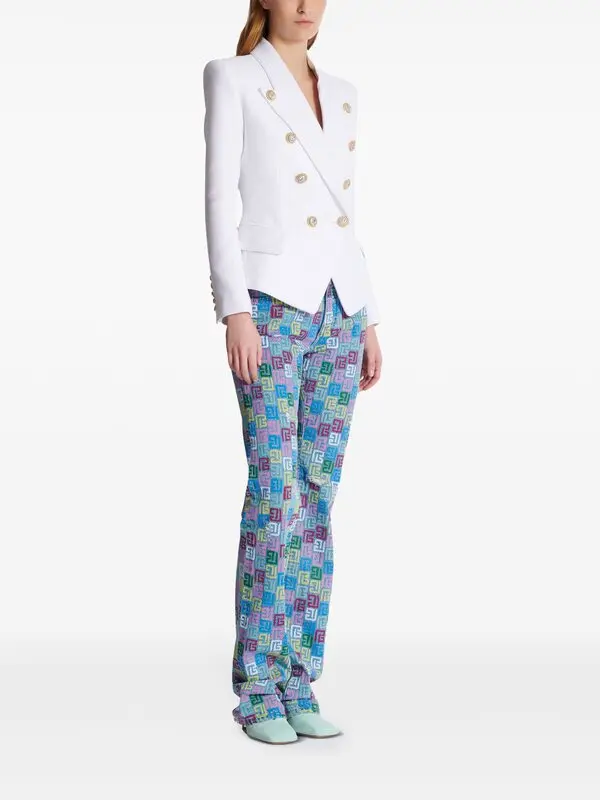 Balmain Double-breasted Blazer - White
