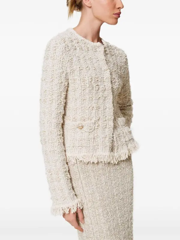 TWINSET Tweed Lurex Jacket