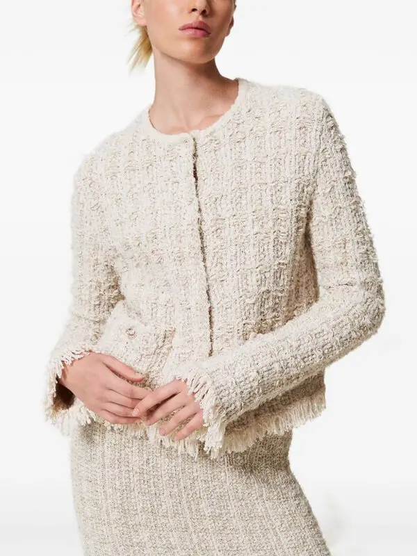 TWINSET Tweed Lurex Jacket