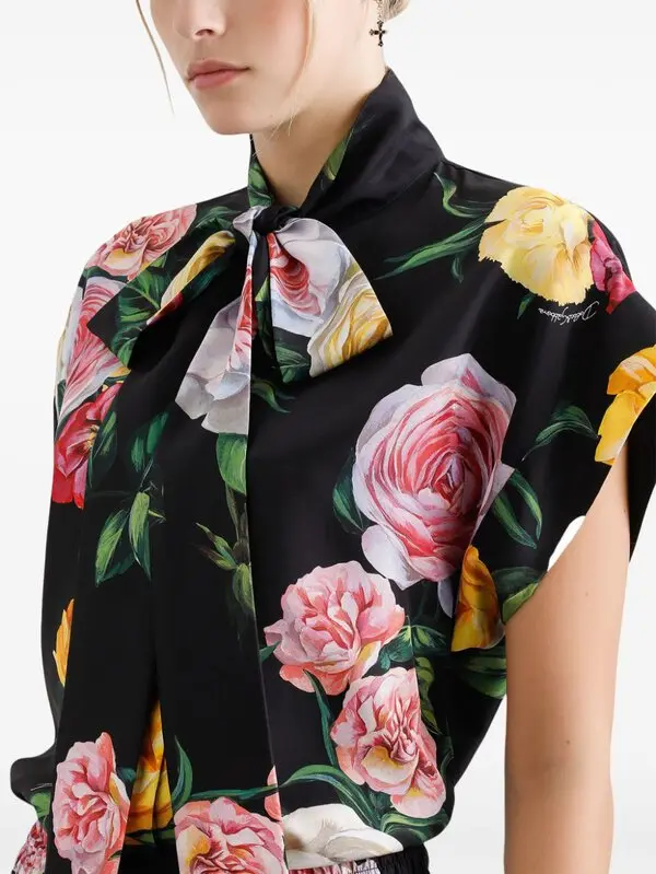 Dolce & Gabbana Rose-print Shirt